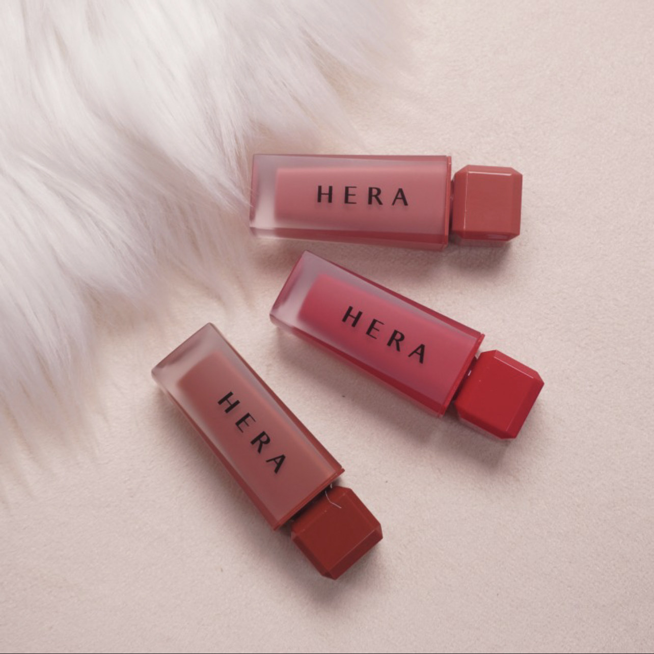 糯米韩代 HERA赫拉唇釉jennie同款丝绒422豆沙462肉桂色499红茶_虎窝淘