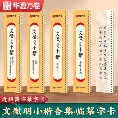 文徵明小楷近距离临摹字卡小楷