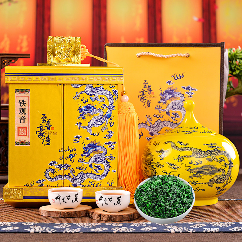 2026新茶安溪铁观音特级浓香型乌龙茶过春节送礼茶叶礼盒装500g