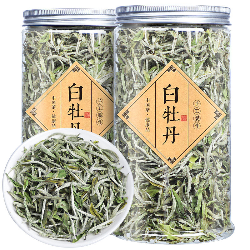 特级福鼎白茶明前头采花香荒野白牡丹王高山嫩芽散装罐装500g