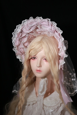 【垂耳汪】25原创Lolita手作bnt圣诞G粉蓝绿红白花嫁华丽帽子日常