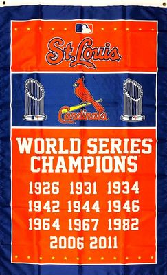 MLB St. Louis Cardinals World Series Championship Flag
