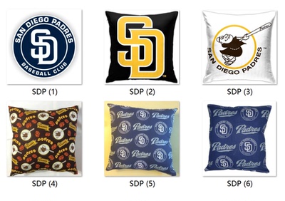 San Diego Padres Pillow Cover圣地亚哥教士棒球队球迷抱枕套