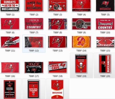 Football Tampa Bay Buccaneers Flag坦帕湾海盗队球迷装饰旗帜