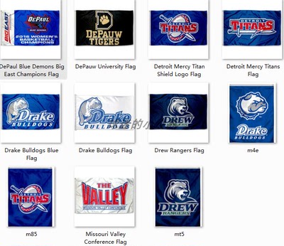 Detroit Mercy Drake Bulldogs Drew Rangers Flag大学队球迷旗帜