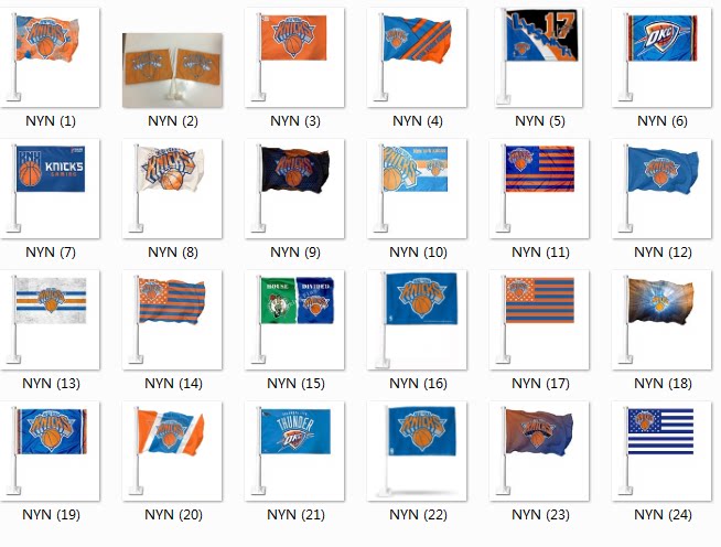 NBA New York Knicks Car Flag纽约尼克斯队球迷车旗海报