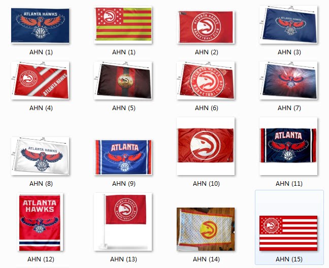 NBA Atlanta Hawks Flag亚特兰大老鹰队球迷旗帜会场壁画海报
