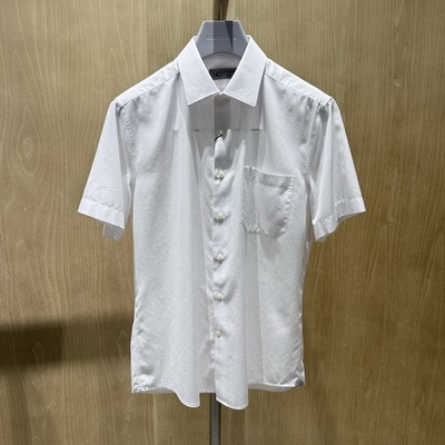 卡尔丹顿男装正品25春夏商务休闲短袖衬衫KFAS43019PBW1吊牌1980