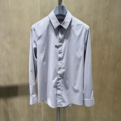卡尔丹顿男装正品25春夏商务休闲长袖衬衫KFBS13509HYC3吊牌1680