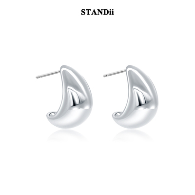 STANDii简约小银豆耳钉