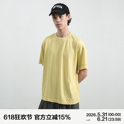 MANUFACTURE 三色宽边轻薄短袖T恤