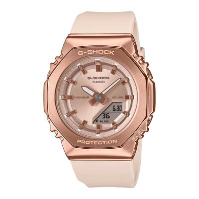 CASIO卡西欧G Shock GMS2110PG 4A金属Covered中帮Sized黑色树脂