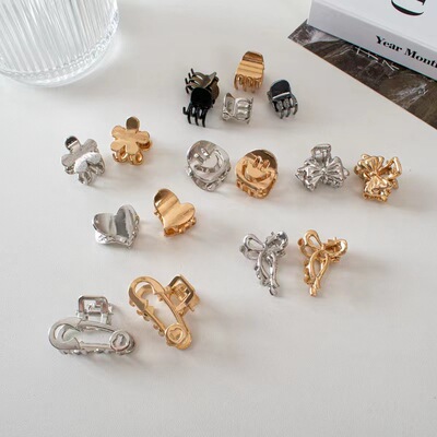 芭比圣驰金属花朵小抓夹夏季女小迷你蝴蝶结额头化妆刘海夹碎发鲨