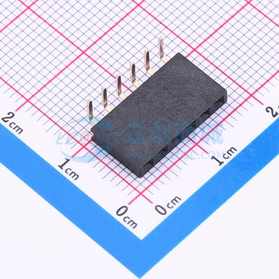 排母 A2541HWR-6P 弯插,P=2.54mm 1x6P 方孔 原装 电子元器件配单