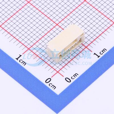 线对板针座 HDGC1257WR-S-5P SMD,P=1.25mm,卧贴 1x5P 卧贴 原装
