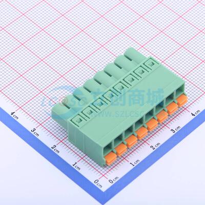 插拔式接线端子 KF2EDGKN-5.0-8P P=5mm 插头 1x8P 电子元器件