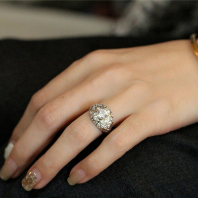 几万块的感觉意大利工艺复古戒指