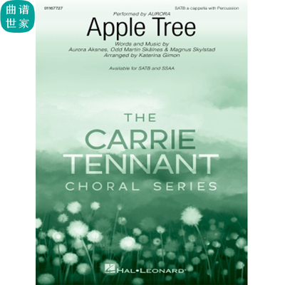 阿卡贝拉 Apple Tree (SATB) （SSAA）打击乐无伴奏a cappella