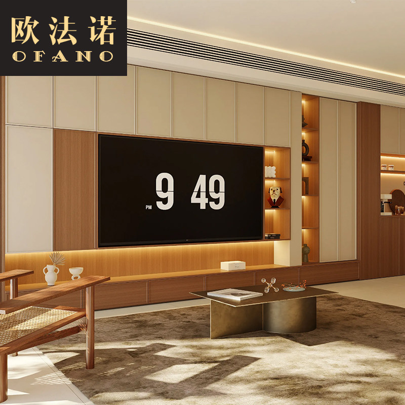 全屋定制法式中古风电视柜背景墙全屋整装空间定制工厂定做