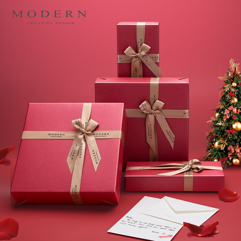MODERN礼品包装(礼品包装、手袋1个、卡片1张)精致包装送礼材料