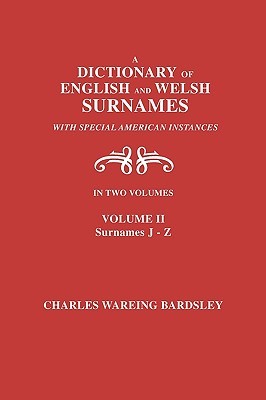 【预售】A Dictionary of English and Welsh Surnames, with