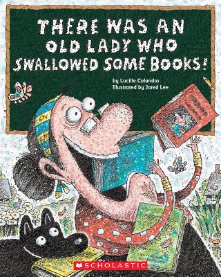 现货 There Was an Old Lady Who Swallowed Some Books!