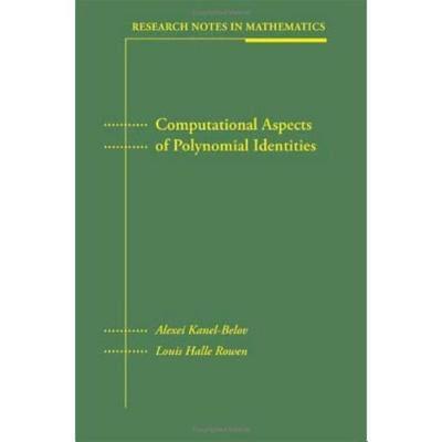 【预售】Computational Aspects of Polynomial Identities