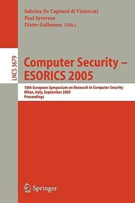【预售】Computer Security - Esorics 2005: 10th European