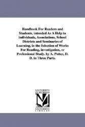 【预售】Handbook for Readers and Students, Intended as a