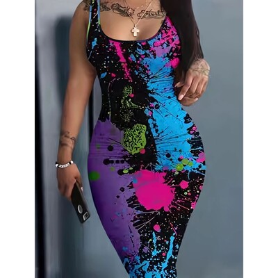 Plus Size Elegant Bodycon Dress with Slight Stretch - Vibran