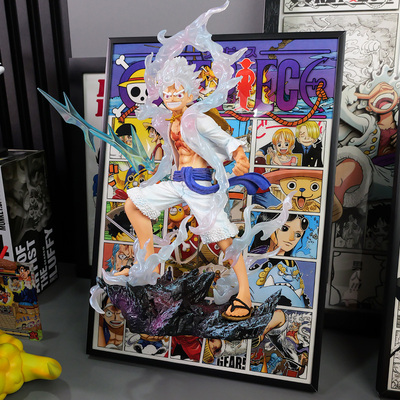 3D手办立体画尼卡路飞+漫画