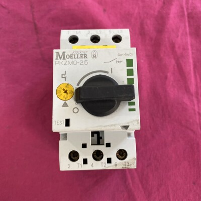 德国原装金钟穆勒PKZMO-2.5电机保护器，拆机品，功能完工业备件