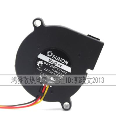 全新原装SUNON/建准 GB1206PTV1-AY 12V 2.0W 6025投影机涡轮风扇