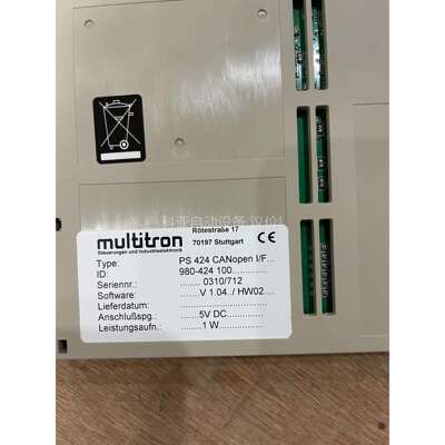 MULTITRON型号PS 424 CANopen I/（议价）