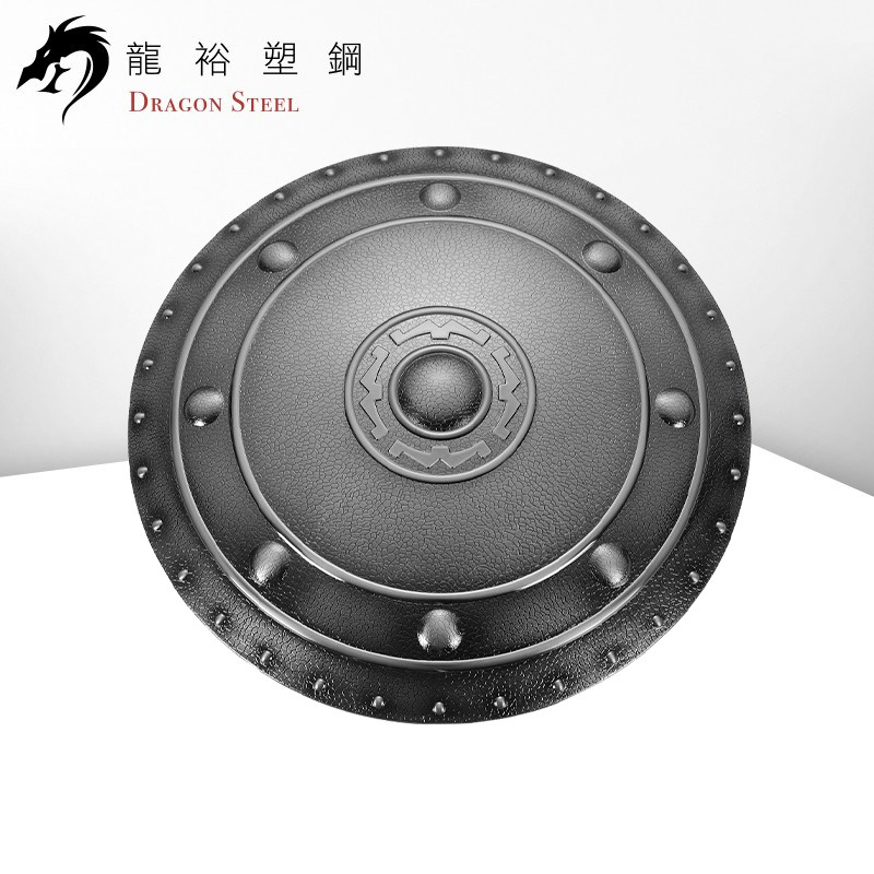 龙裕塑钢减震盾牌车载防爆装备武术格斗练习训练武器罗马大圆盾