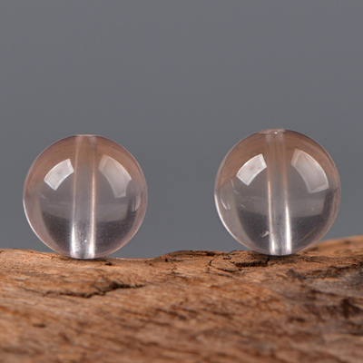 天然冰种星光粉水晶手链散珠子