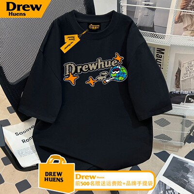DREW美式重磅纯棉印花短袖T恤