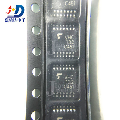 TC74VHC132FT 丝印：VHC132 逻辑门芯片 贴片TSSOP14 全新