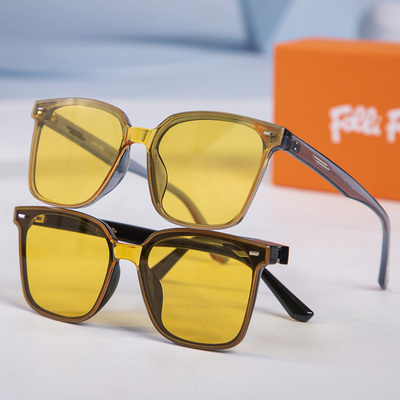 官方正品 FolliFollie夜视镜感光变色镜防远光开车日夜两用太阳镜