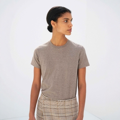 AURALEE长绒棉针织衫短袖T恤