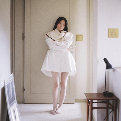 Bibiy公主泡泡袖花苞连衣裙外套