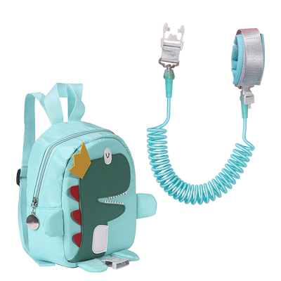 宝宝防丢失背包儿童带牵引绳书包