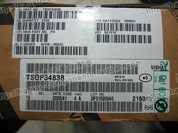 红外线接收器 TSOP34838 DIP3 原装正品 拍前请询价