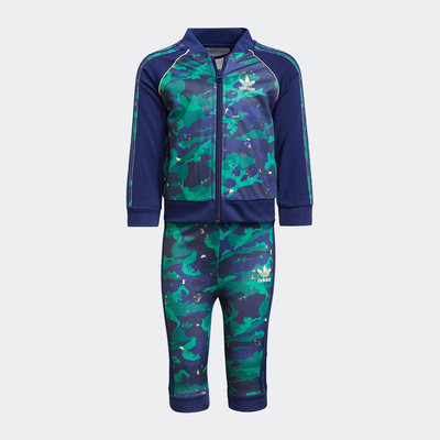 阿迪达斯三叶草婴童运动夹克套装