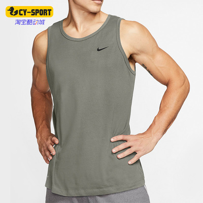 夏季新款运动健身男子圆领无袖恤