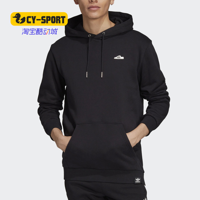 阿迪达斯三叶草连帽套头卫衣