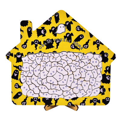 《黄色幽灵卡通》puzzle热卖toi拼图高难度拼图解密盒解压烧脑