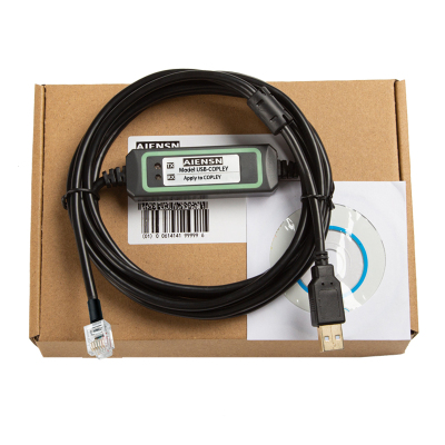 USB适用COPLEY科普里驱动器伺服调试线 USB编程电缆 通讯线数据线