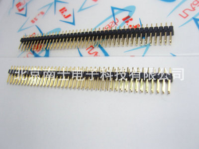 精工南士 镀金2*40P 80PIN 间距2.54MM 针长11MM 双排针 直针 A级