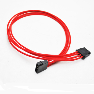 d口电源线 大4Pin延长线  红色 水泵风扇延长线 颜色可定制